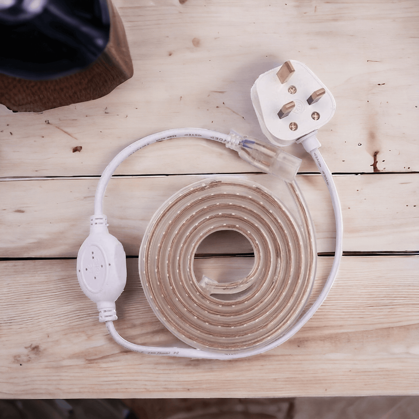 LED "Pro-Luminate" Warm White Outdoor Waterproof Mains Powered Strip D ...
