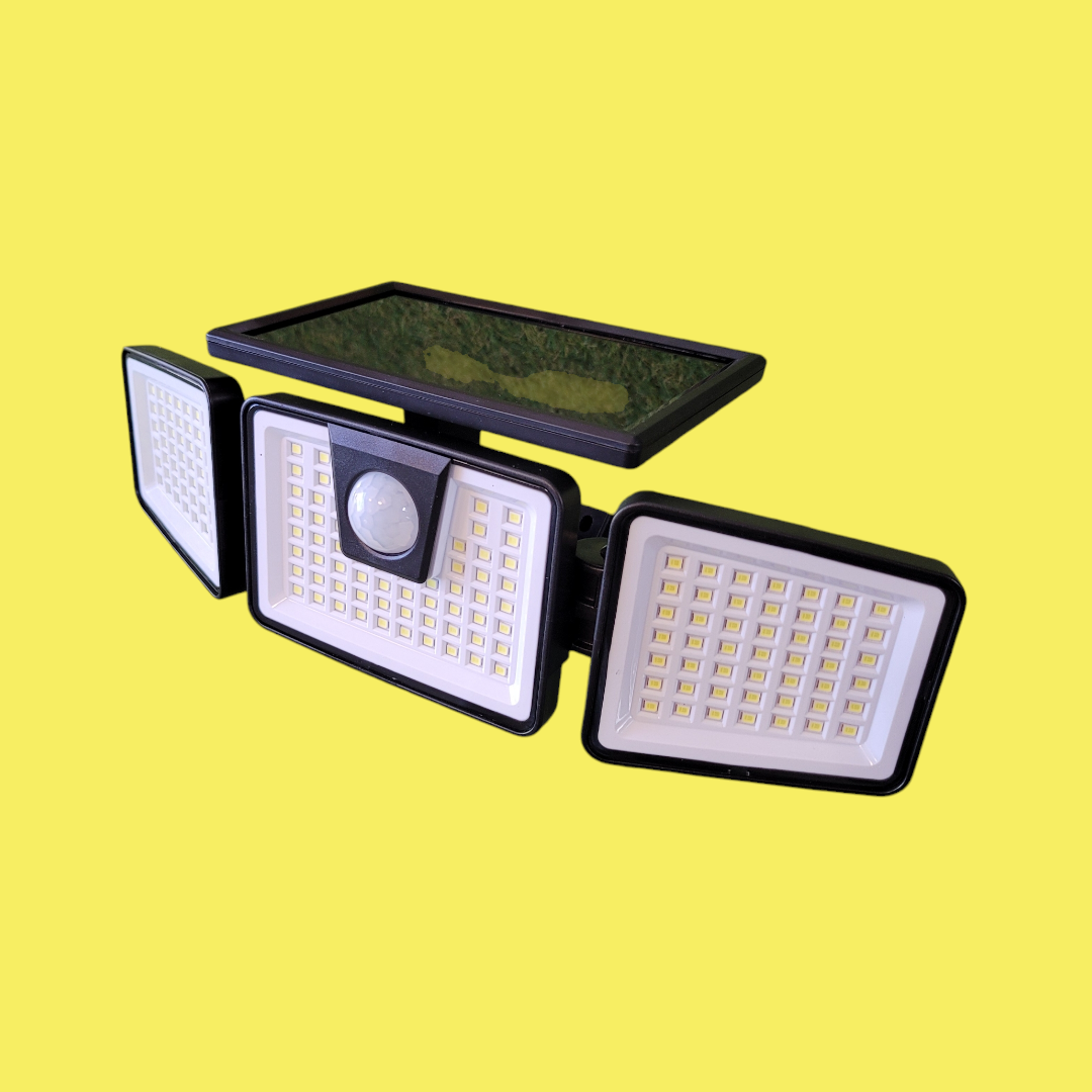 Panoramic 156 LED PIR Solar Motion Security Floodlight – Lighting Legends